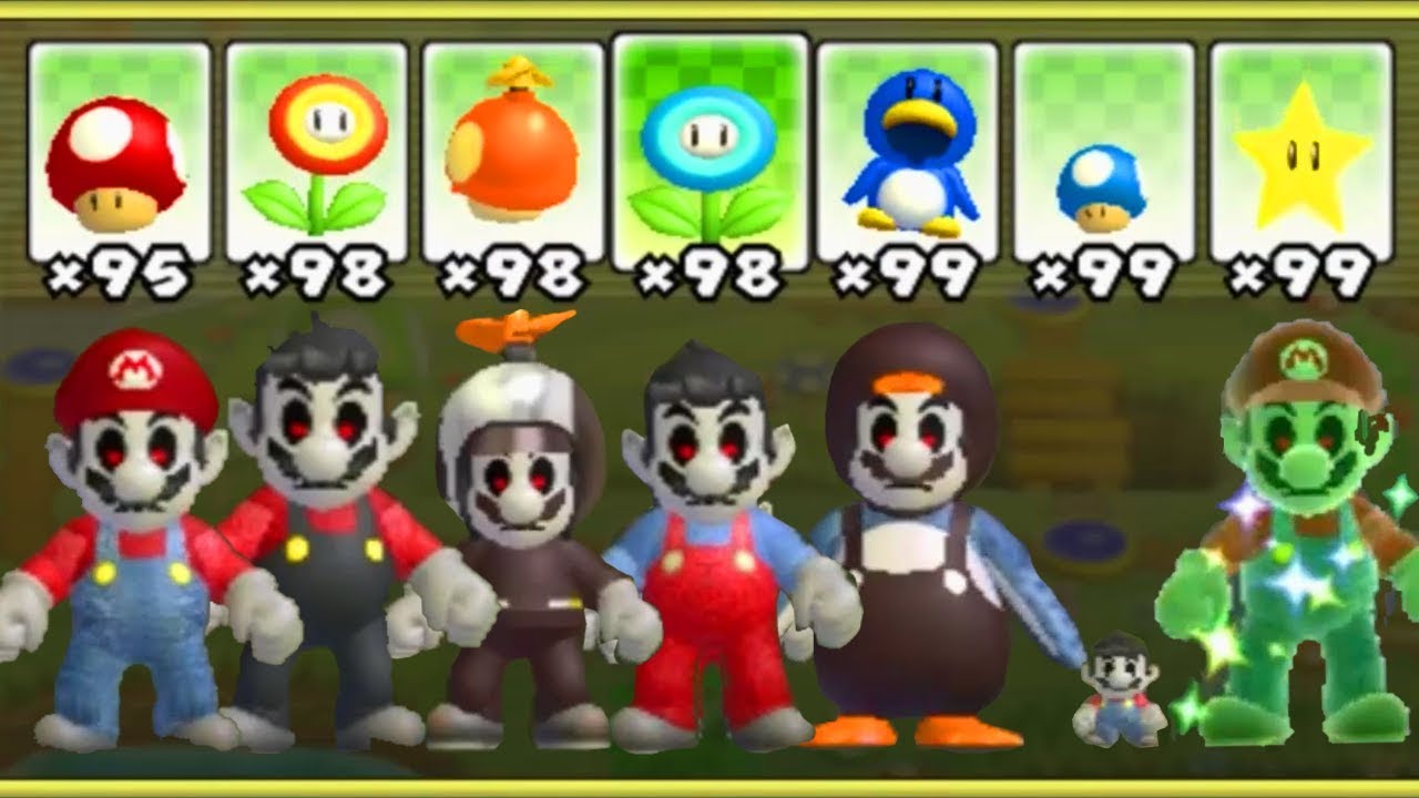 Zombie Mario Karakterer