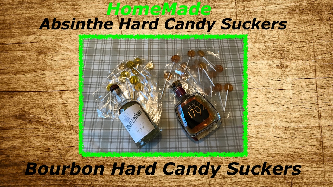 Bourbon Candy Suckers - Absinthe Candy Suckers - YouTube