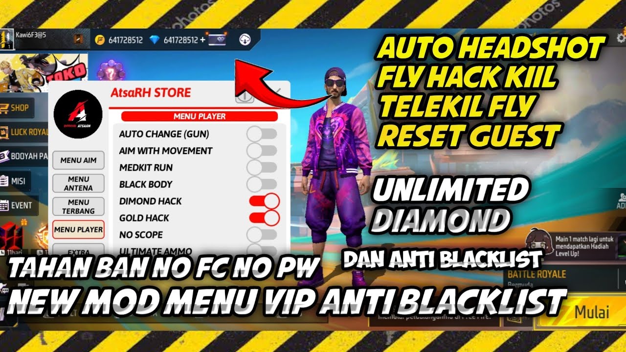 CHEAT FF TERBARU 2024 MOD MENU AUTO HEADSHOT + AUTO KIIL | ANTI BANNED? UNLIMITED DIAMOND, NO PW ...