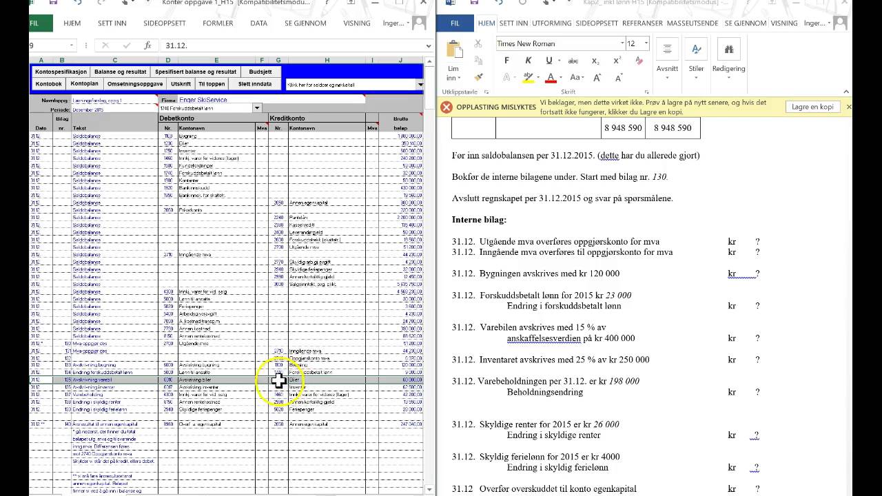 Avslutning av regnskap, periodisering - YouTube