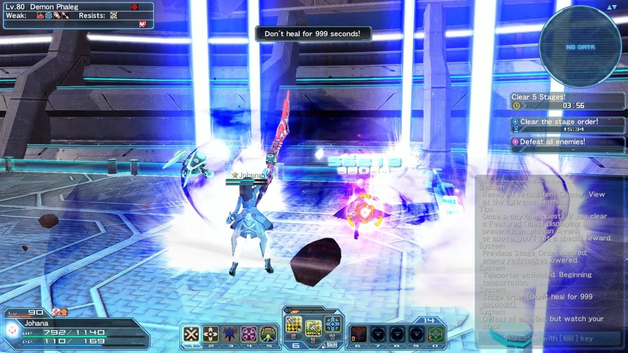 Phantasy Star Online 2 JP - Solo Training: Phanatical Phantoms - YouTube