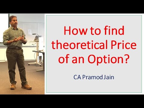 How to find theoretical Price of an Option? I CA Pramod Jain - YouTube