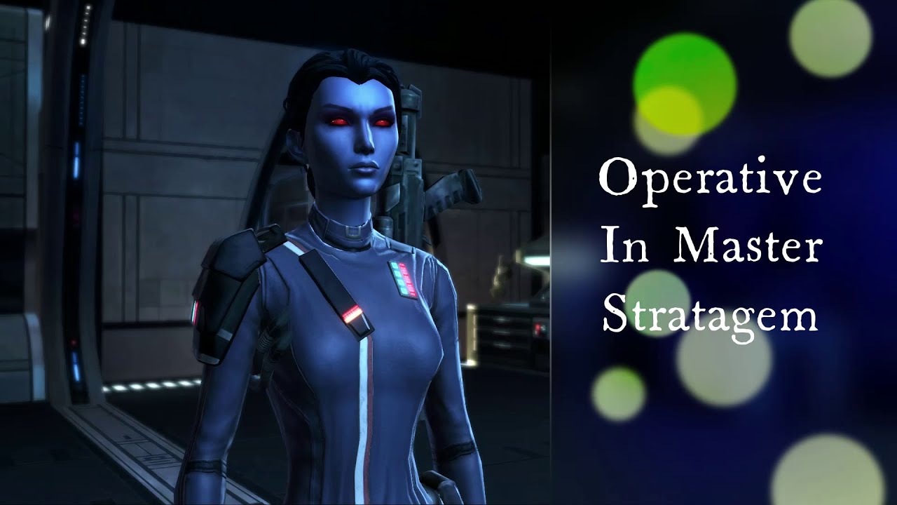 SWTOR: Class Storyline Imperial Operative in Master Stratagem. - YouTube
