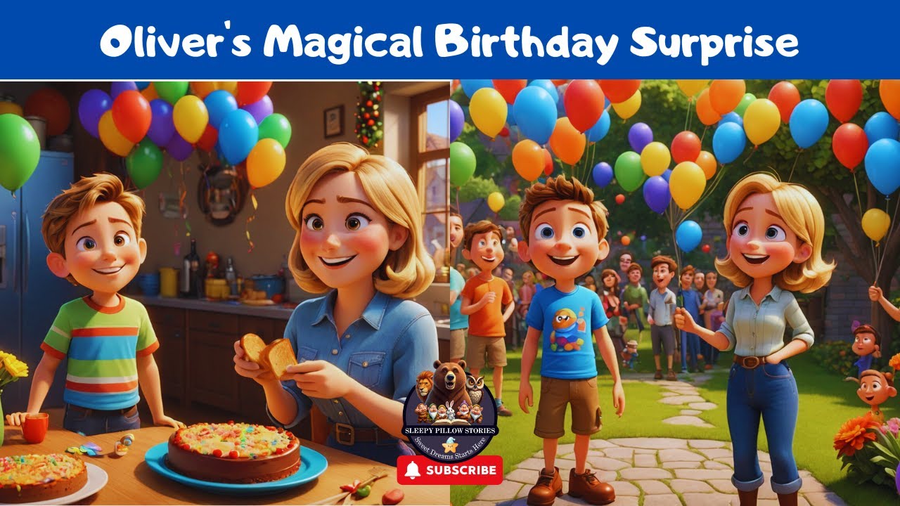 Oliver's Magical Birthday Surprise - A Bedtime Story For Kids - YouTube