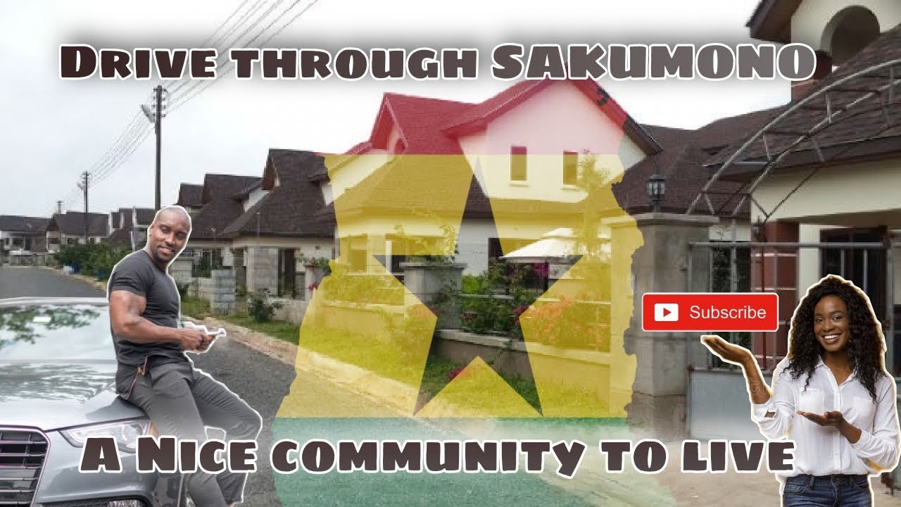 Drive Through SAKUMONO | Sakumono, Ghana | Sakumono Estates - YouTube