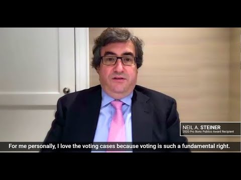 2020 - Neil Steiner, Dechert LLP - Pro Bono Publico Award Recipient ...