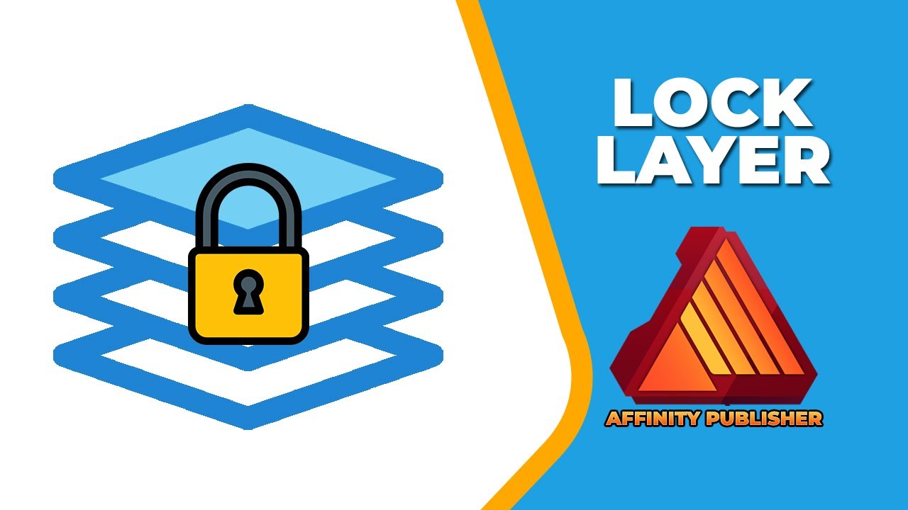 How to lock layer in affinity publisher - YouTube