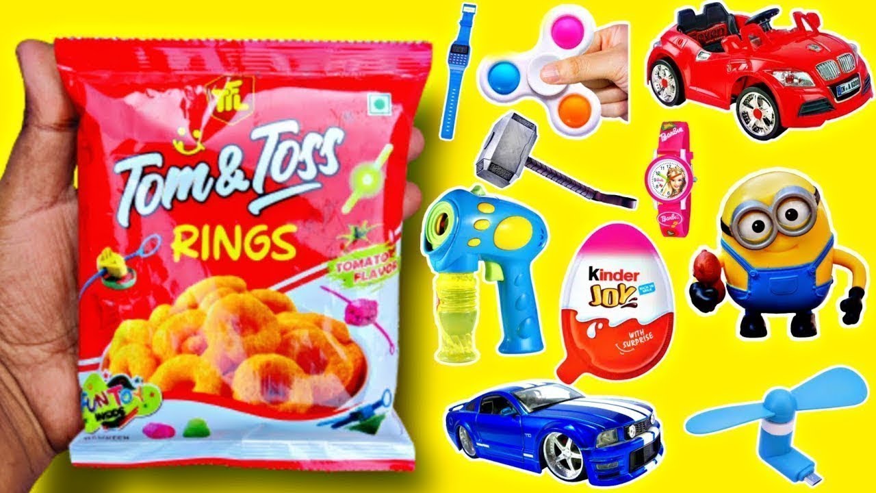Tom & Toss Rings Snacks with free gifts inside ! Moj ho gai aaj to ...