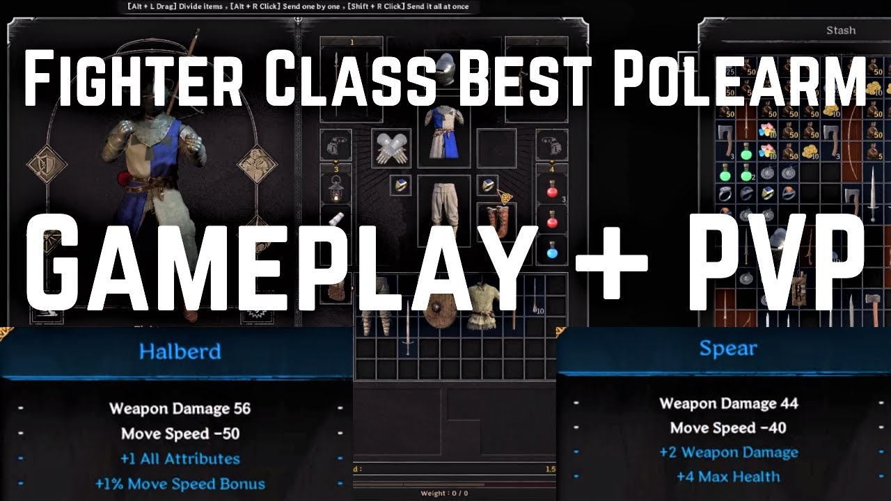 The Best Fighter Polearm Is ? - Spear vs Halberd | Dark and Darker ...