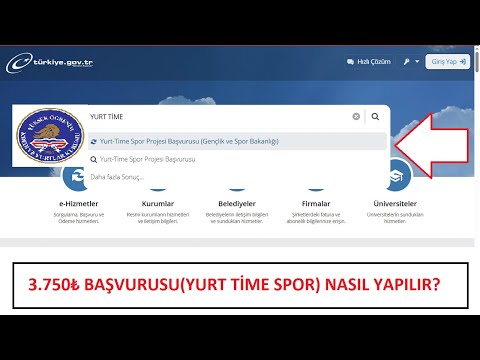 3.750₺ - Yurt Time Spor Projesi Başvurusu Nasıl Yapılır?