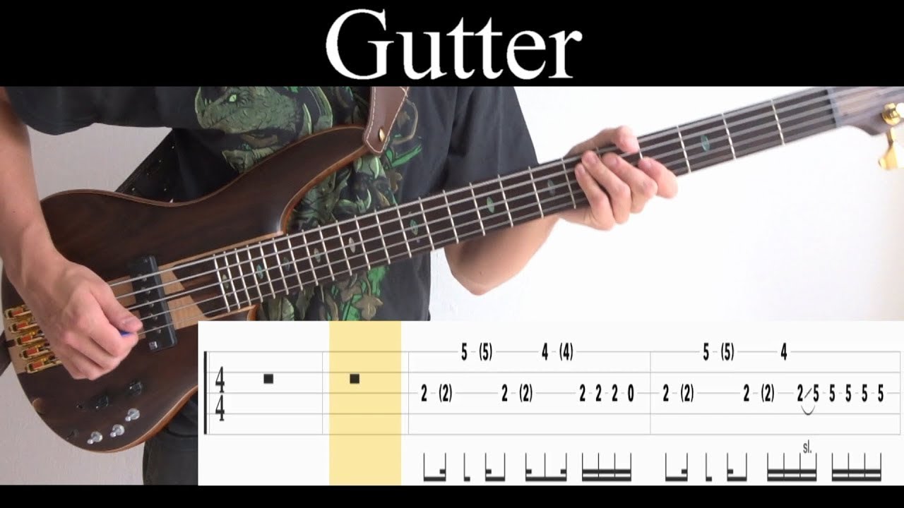 Gutter (Lunatic Soul) - Bass Cover (With Tabs) by Leo Düzey - YouTube