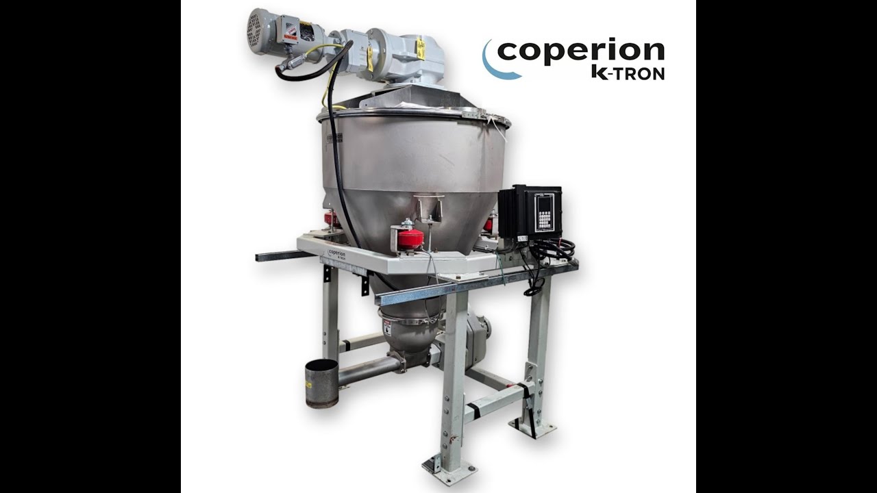 Used Coperion K-tron Gravimetric Single Screw Feeder K2-ML-S100 w/ Agitated Mix - YouTube