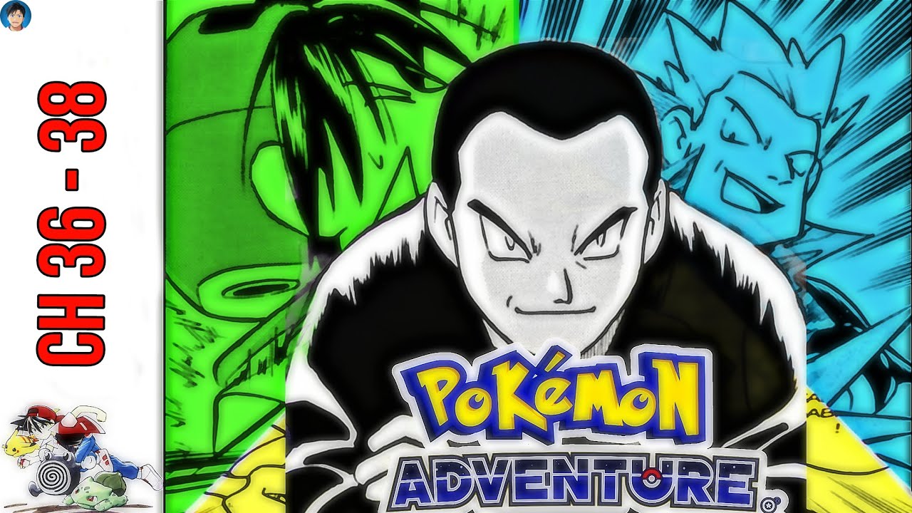 Red vs Giovanni full battle | Pokemon adventures manga ch 36 - 38 ...