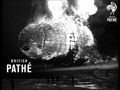 Actual Zeppelin Crash! Aka Hindenburg Airship Disaster, 1937 (1937 ...