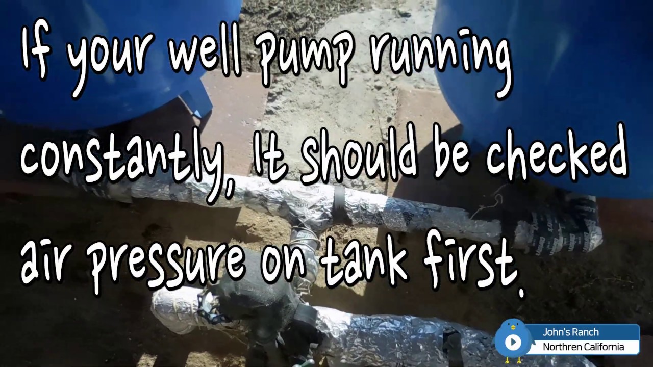 Well pressure tank recharging.. - YouTube