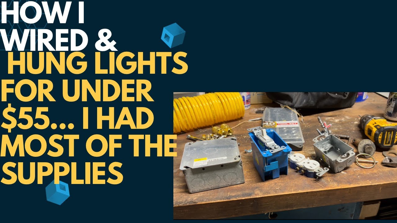 203 - Shop Build | Part 7 | Let There Be Light | Wiring Barn Lights To ...