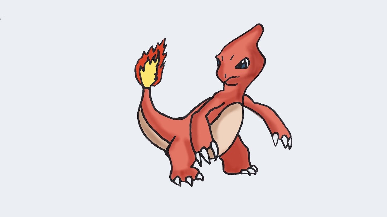 How To Draw Charmeleon (POKEMON) - YouTube