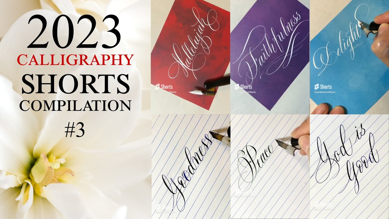 2023 Calligraphy shorts compilation 03 - YouTube