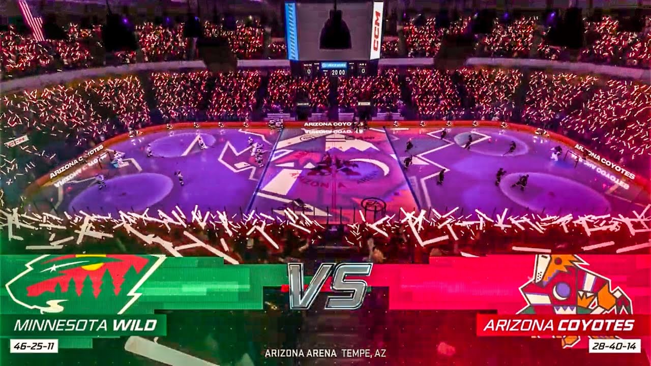 Minnesota Wild vs Arizona Coyotes 2/14/2024 NHL 24 Gameplay - YouTube