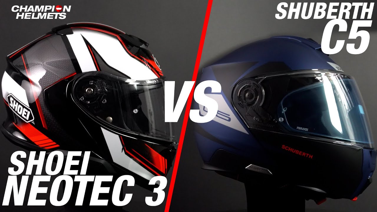 Shoei Neotec 3 Versus Schuberth C5 - ChampionHelmets.com - YouTube