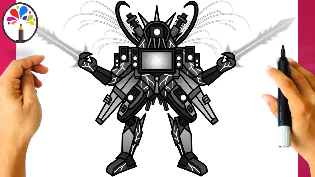 "Unleash Your Creativity: Drawing the Majestic White Tri-Titan Skibidi ...