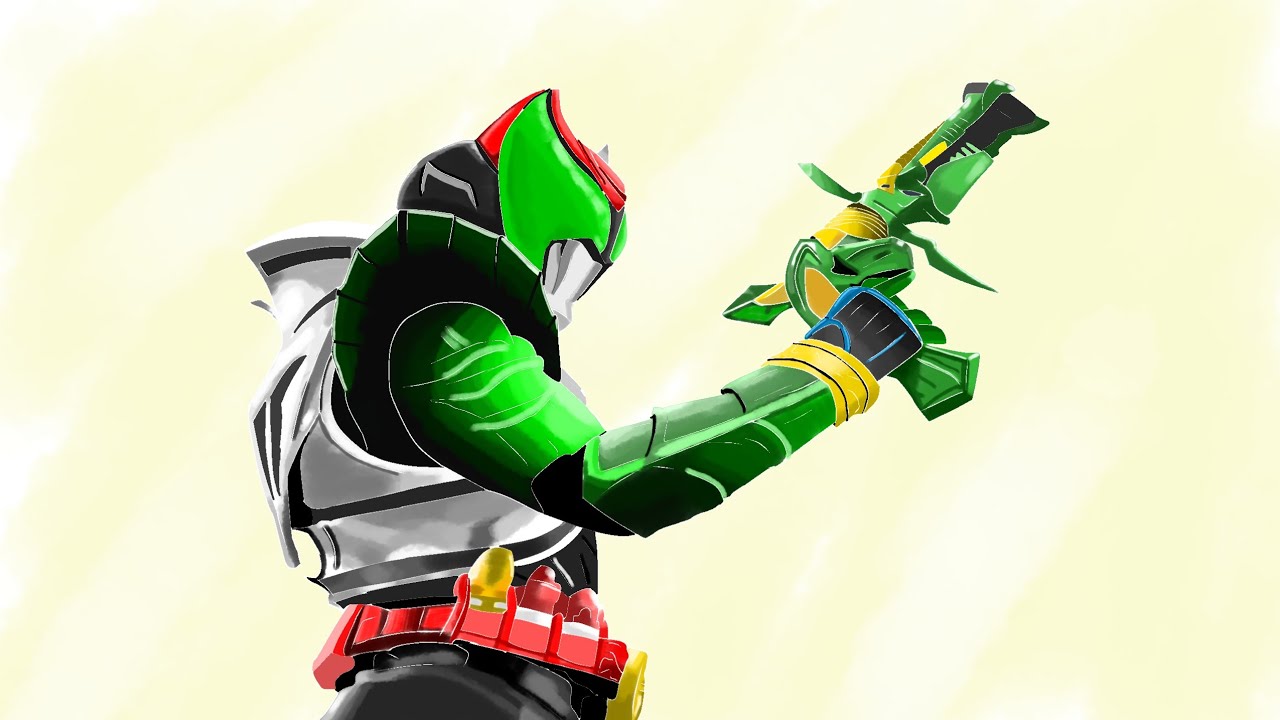 Drawing and Coloring kamen rider kiva basshaa magnum from the side ...