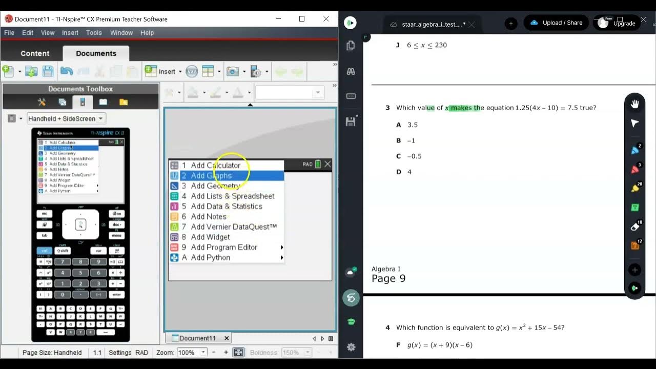 NSpire Using nSolve to solve equations - YouTube