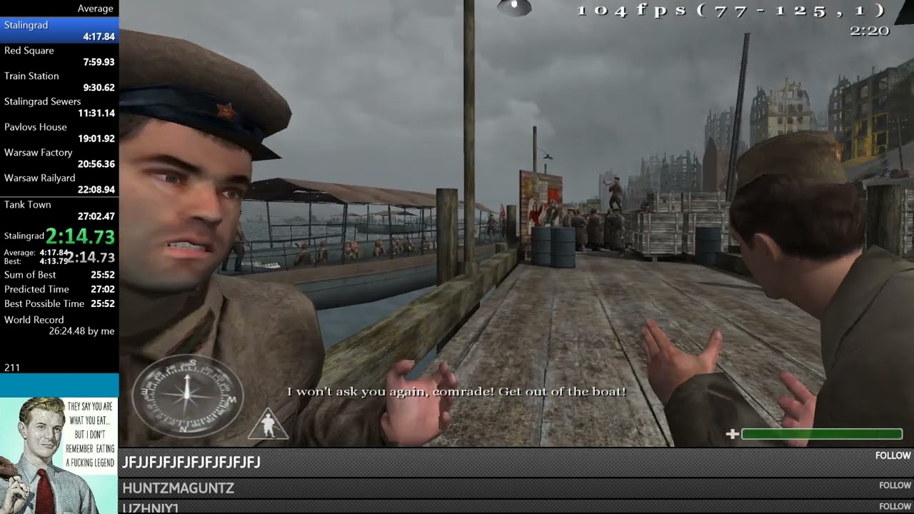 CoD 1 - Stalingrad World Record 4:11.95 - YouTube