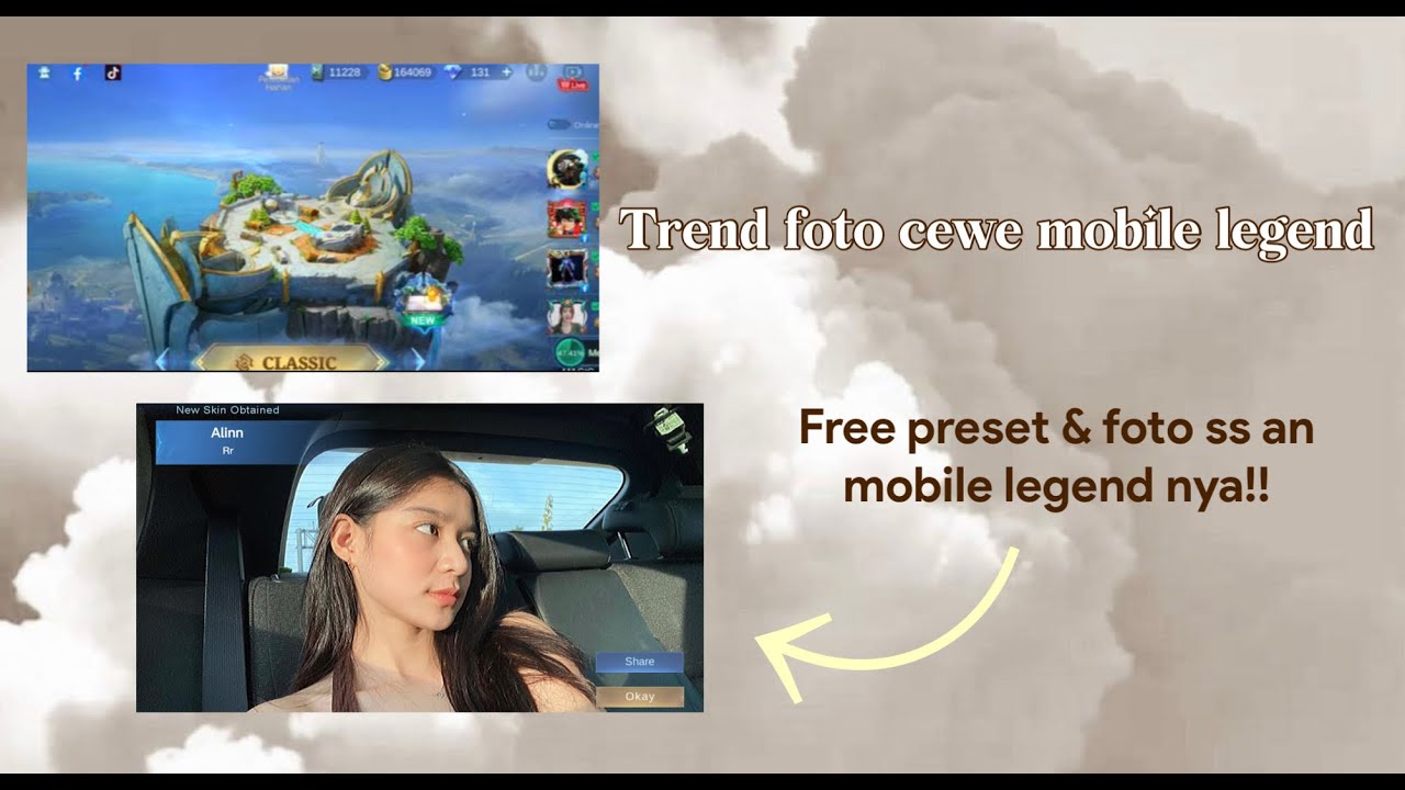 TUTORIAL CARA EDIT VIDEO TREND FOTO CEWE MOBILE LEGEND | FREE PRESET ...