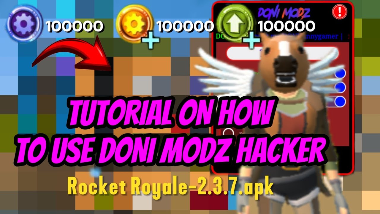 Rocket Royale tutorial on how to use the Doni Modz hacker, learn all the functions in this video ...