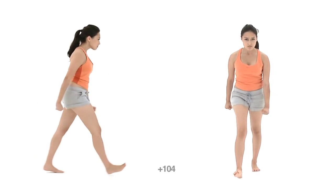 Animation Reference Female walk angry Slow Motion - YouTube