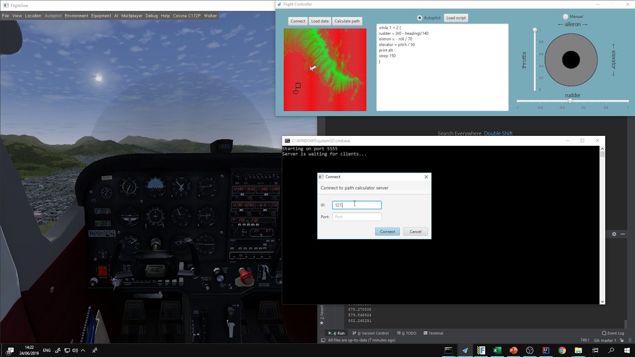 Advanced Software Development - FlightGear project - YouTube