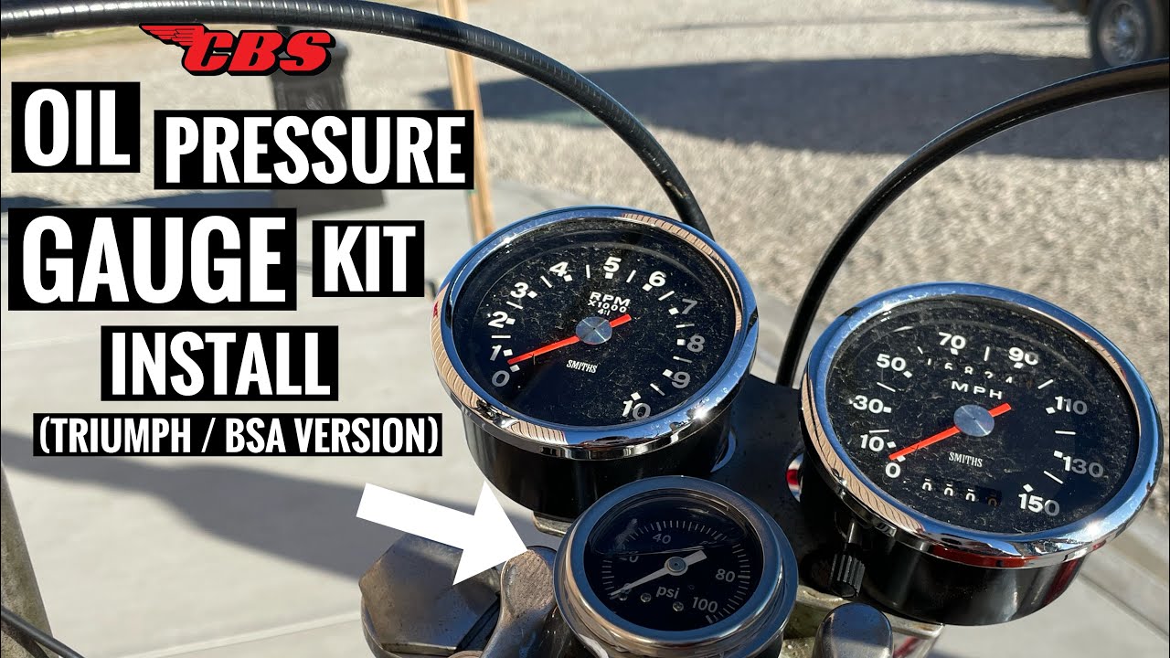 Oil Pressure Gauge Kit Install (Triumph / BSA Version) - YouTube
