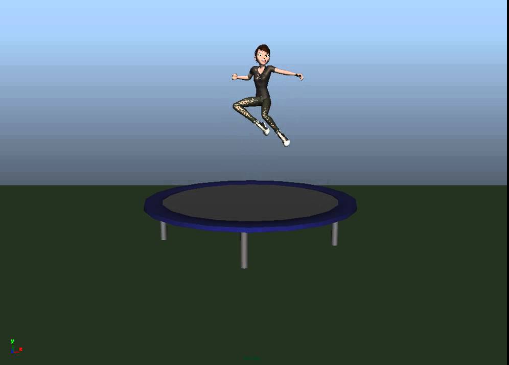 Trampoline Animation - YouTube