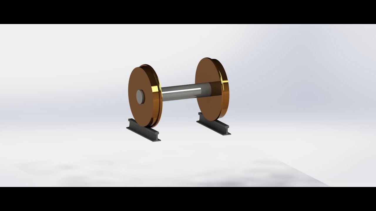 Railway track and wheel using solidworks - YouTube