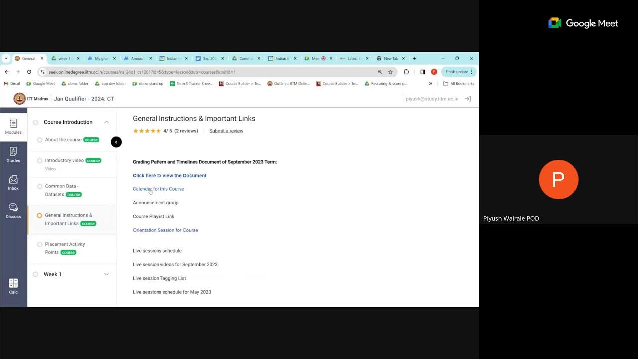 Week 1 Live Session - CT - YouTube