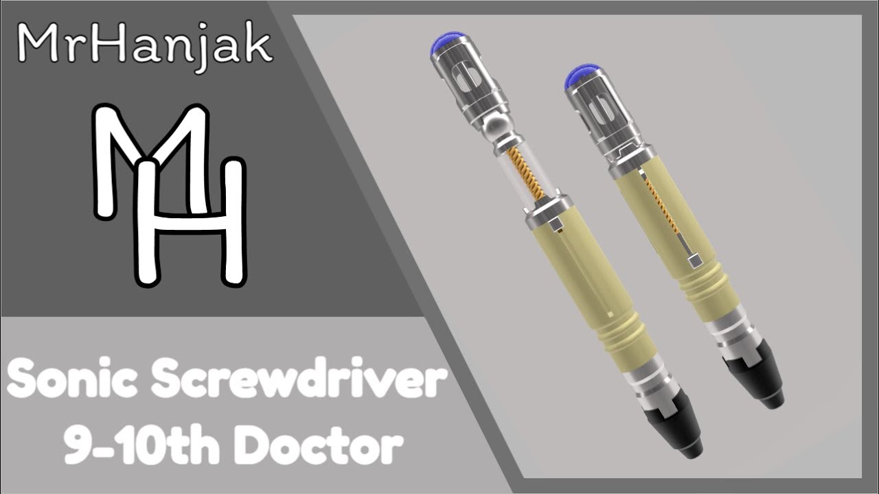 Doctor Who - Sonic Screwdriver 9-10th Doctor (for 3D Printer ...