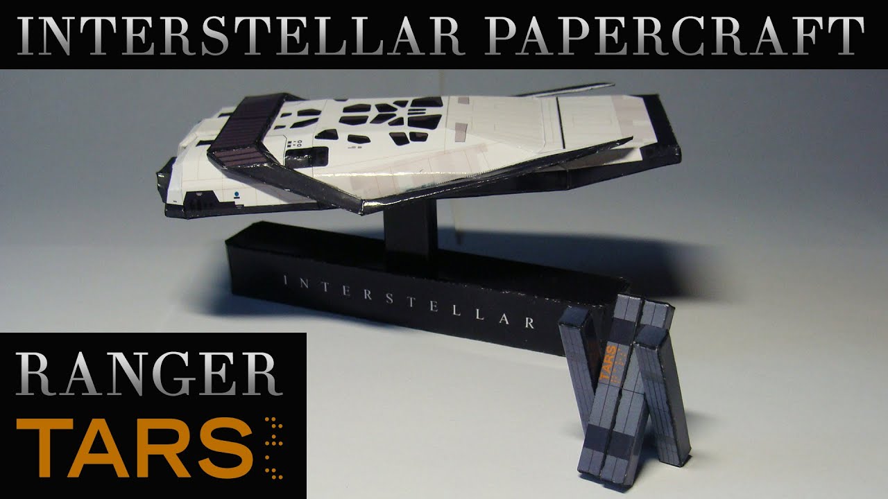Interstellar Papercraft - Ranger and TARS (Stop-motion assembly) - YouTube