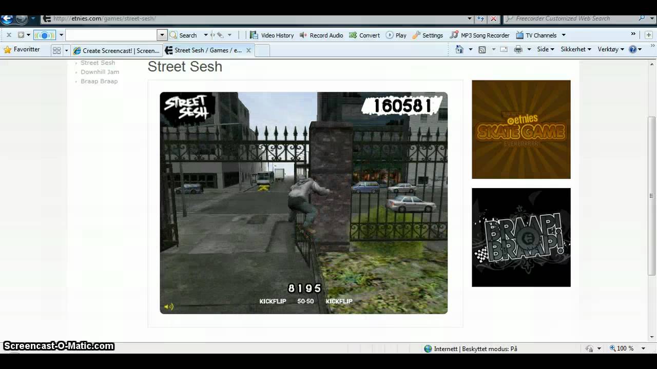 street sesh game play - YouTube