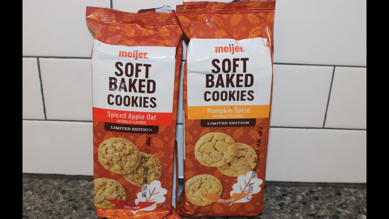 Meijer Soft Baked Cookies: Spiced Apple Oat & Pumpkin Spice Review ...