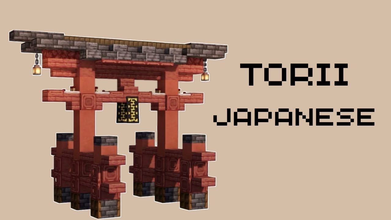 Minecraft/Japanese Torii Gate Tutorial⛩️🎋 - YouTube