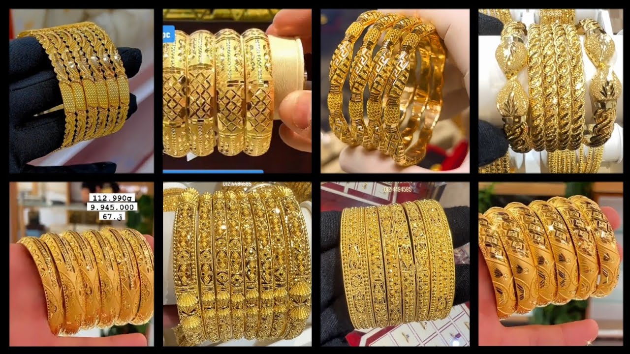 Gold Bangles/Gold ke Kangan/Gold Bangles Designs 2023/Gold Jewellery ...