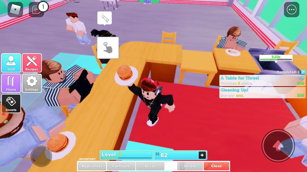 Jugando mi restaurante:roblox joaco gamer - YouTube