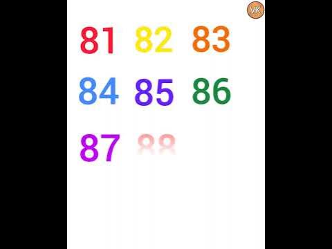 81 to 90 counting for kids 81 to 90 numbers | #shorts #counting ...