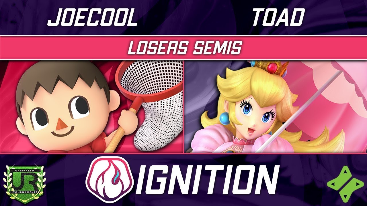 JoeCool (Villager) vs Toad (Peach) - Ignition 319 LOSERS SEMIS - YouTube