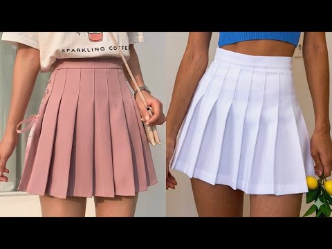 DIY PLEATED SKIRT  easy method  Using a Fork