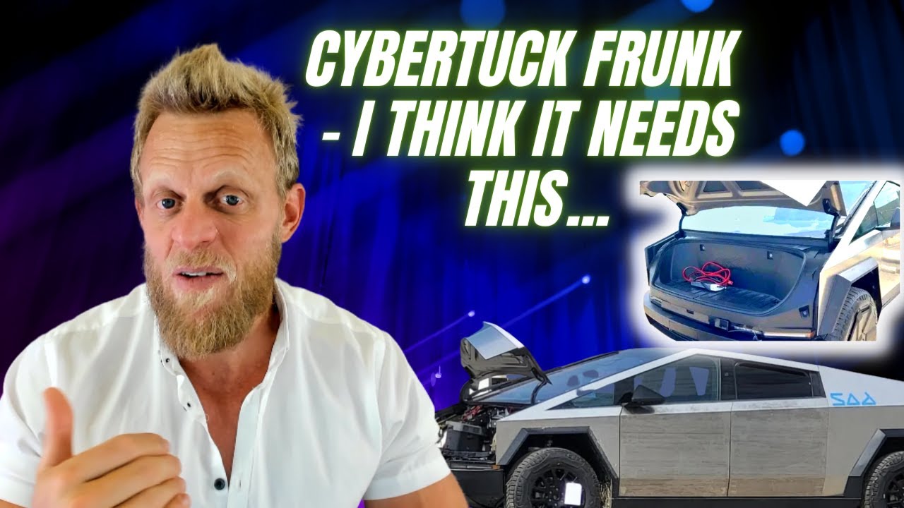 Finally good images of the Tesla Cybertruck with the frunk open - YouTube