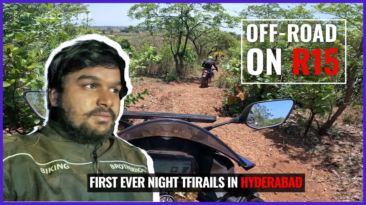 First ever night trail in Hyderabad | Off-Road on R15 | Crazy Trail ...