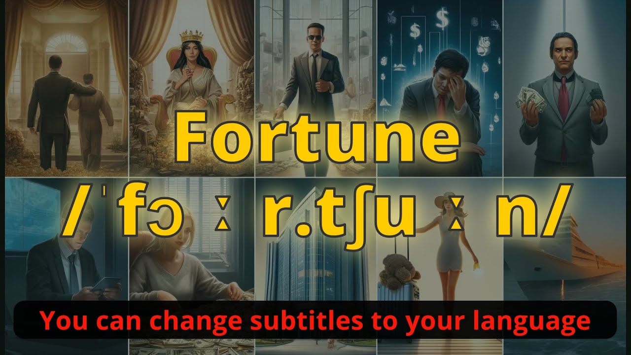 Fortune meaning with 5 examples - YouTube