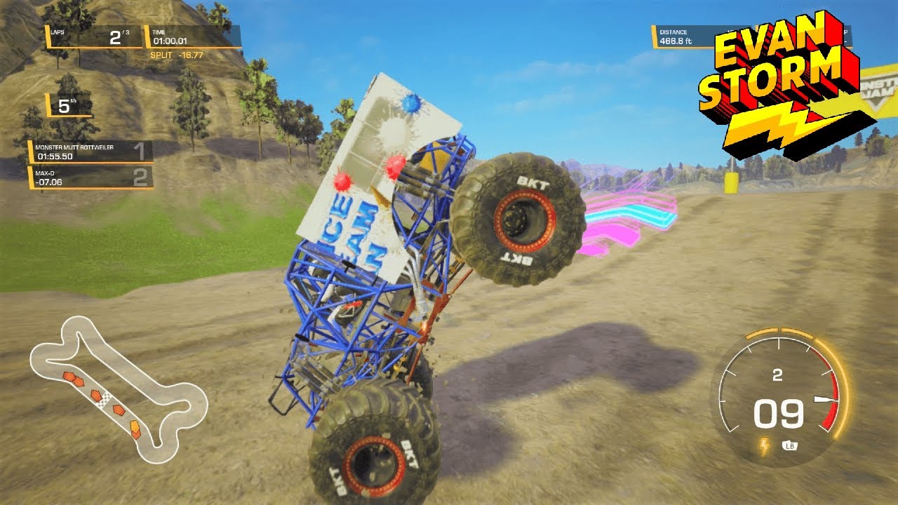 Monster Trucks Play Steel Titans 2 Evan Unlocks a New Truck and a New ...